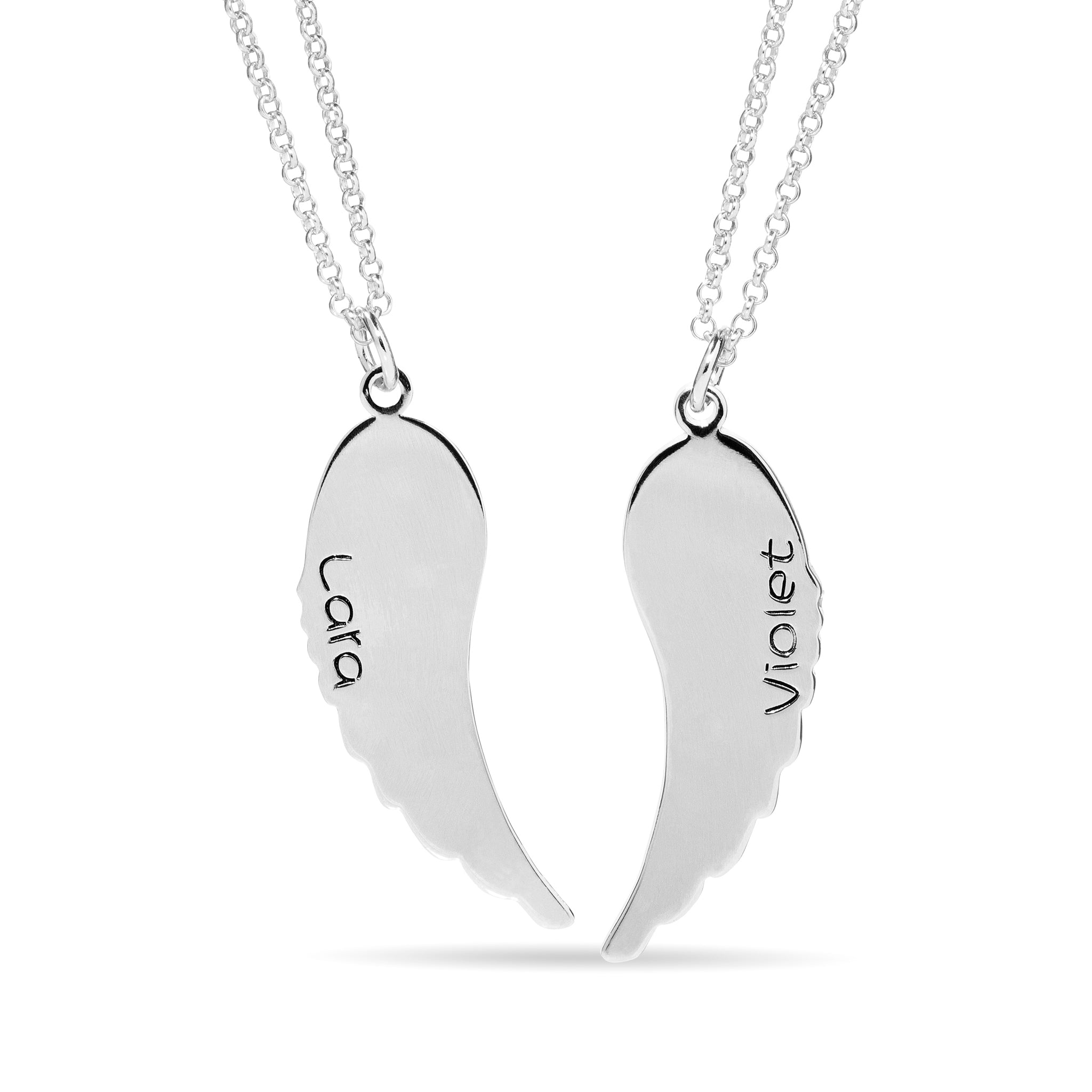 Angel Wings Necklace Set – United Bracelets