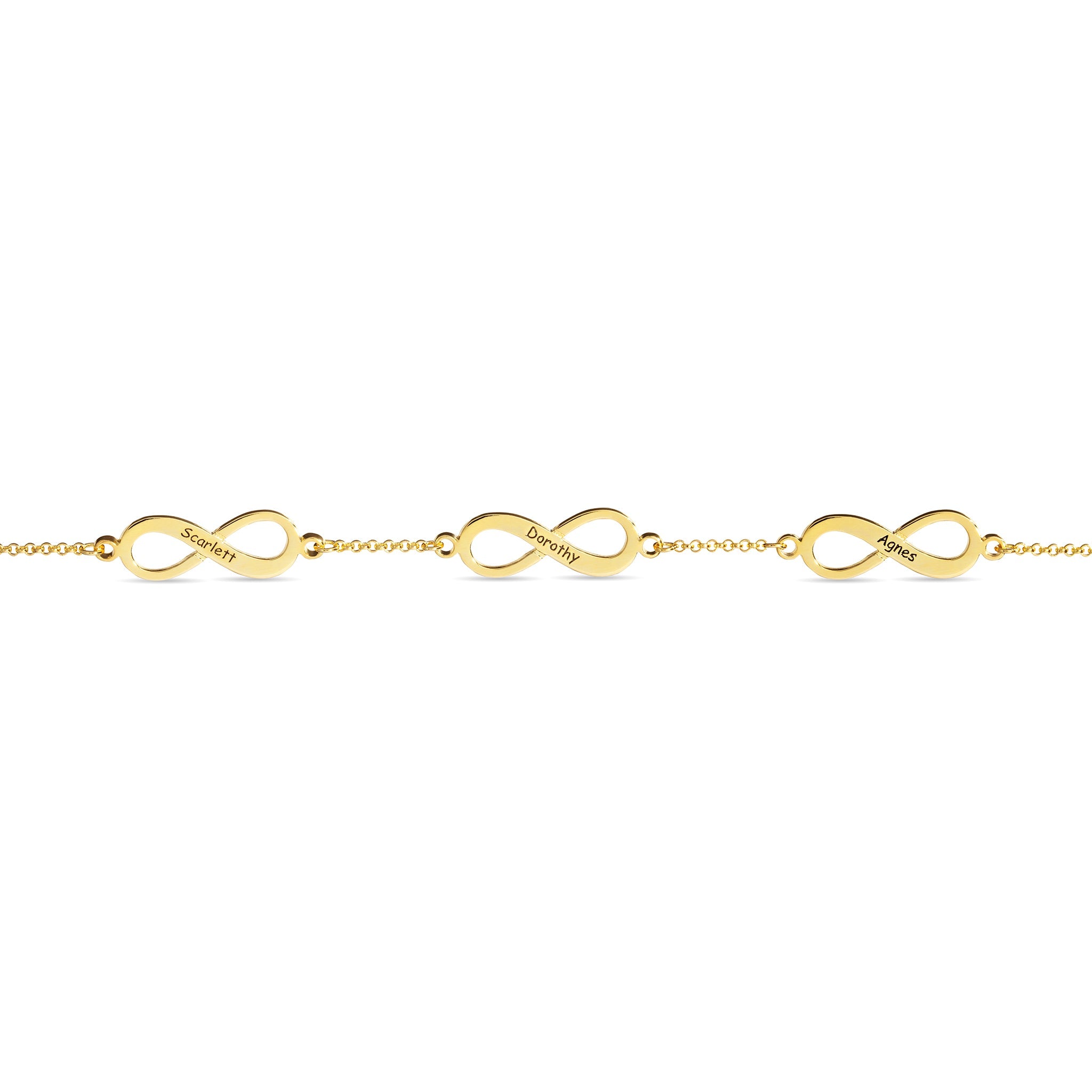 Engraved Triple Infinity Bracelet – United Bracelets
