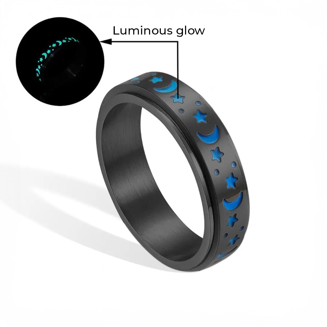 Moon & Stars Fidget Ring – United Bracelets